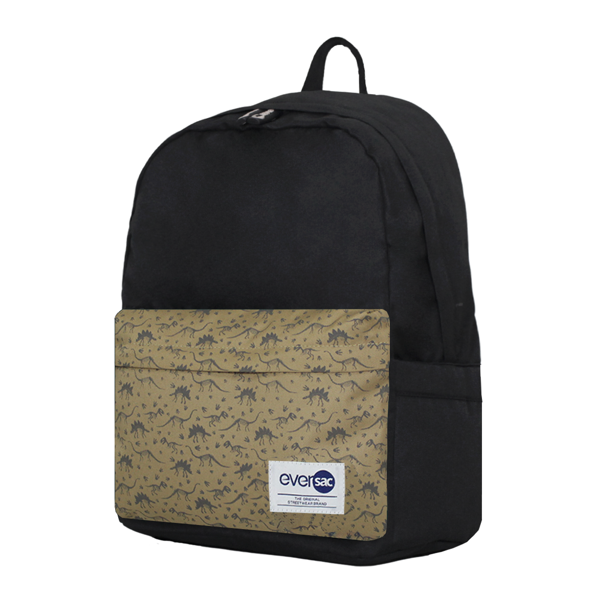 Eversac Backpack Ace Black Khaki Skull Dino